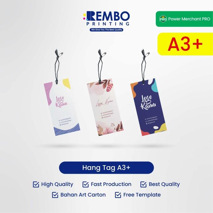Jual Cetak Hang Tag Label / Hang Tag Baju / Label Pakaian Custom A3 ...