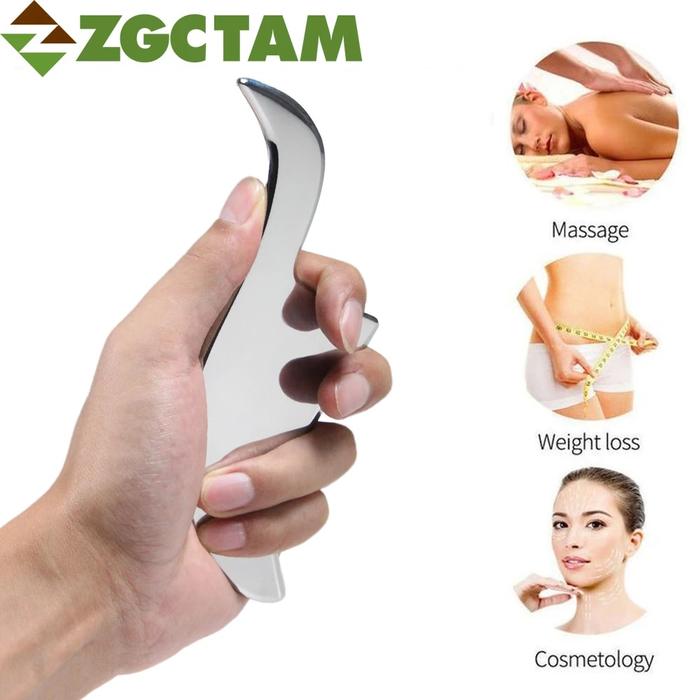 Jual Medical Grade Stainless Steel Gua Sha Massage Tool Skin Scraping ...