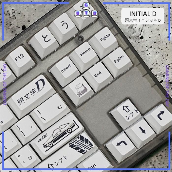 Jual New Initial D Keycaps Keycap By Gotd Cherry Pbt Dye-Sub Japanese ...