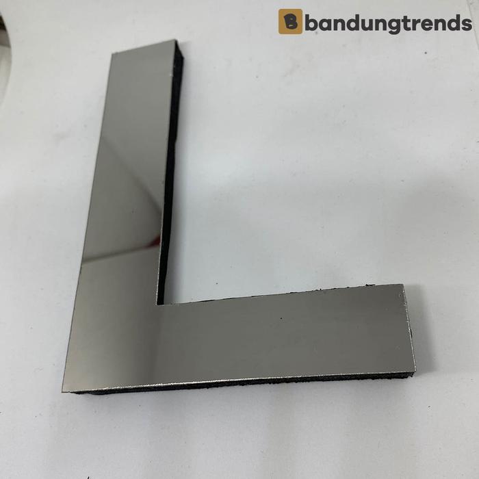Promo Huruf L Stainless Spoon Nomor Rumah Papan Nama Ukuran 15 CM ...