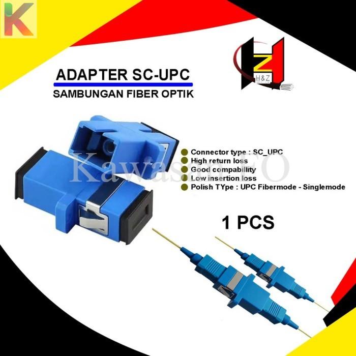 Jual Adapter SC UPC Fiber Optik FTTH Connector Single Mode - Kab ...
