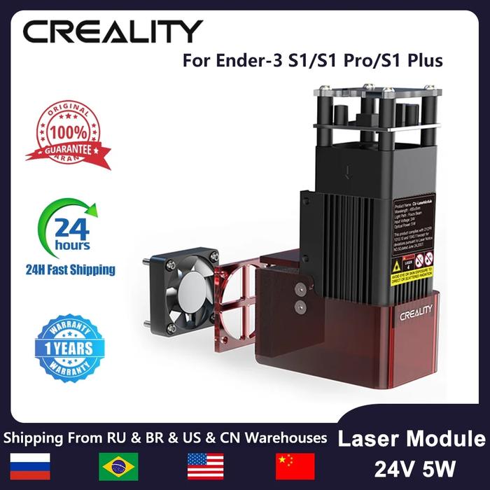 Jual CREALITY 5W Laser Module CV-LaserModule 24V Engraving for Ender 3 ...