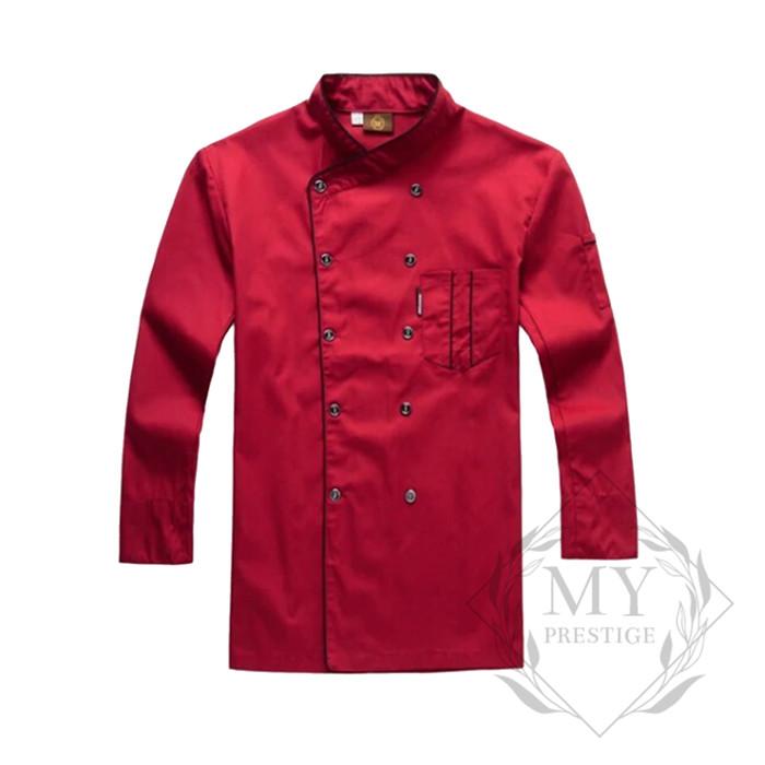 Jual Seragam Koki Baju Chef Lengan Panjang Jaket Masak Dapur Kitchen ...