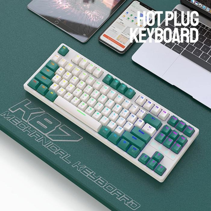 Jual K87 Korean Mechanical Keyboard 87 Keys Hot Swappable Gamer Keyboa ...