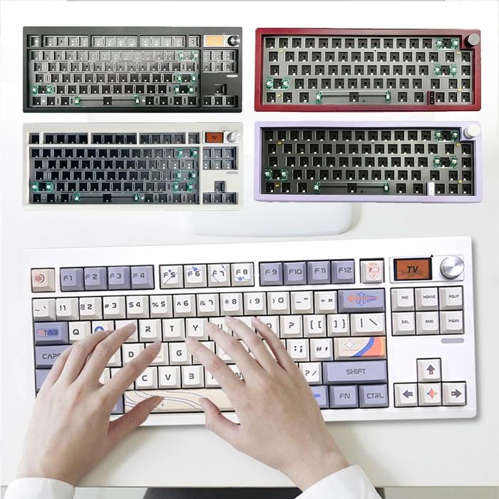 Jual GMK87 Mechanical Keyboard Kit Gaming Keyboard With Knob&screen Co ...