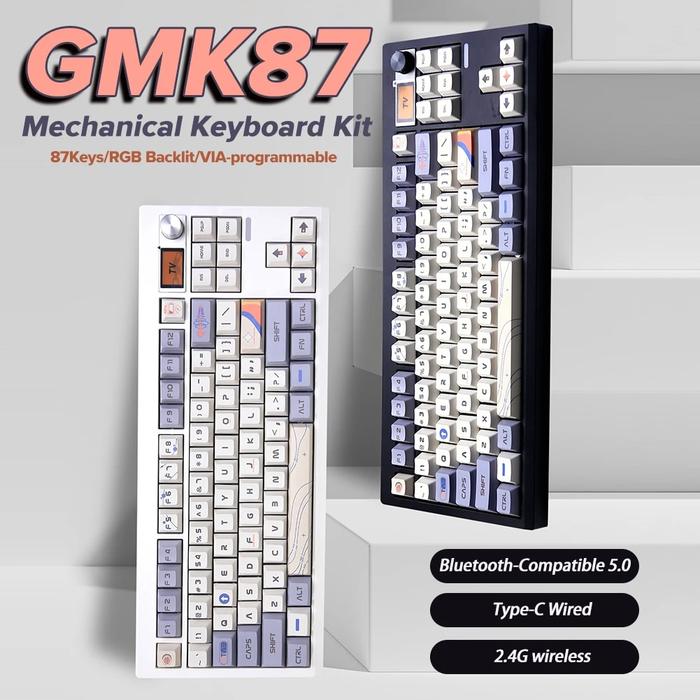 Jual GMK87 GMK67 Mechanical Keyboard Kit Ergonomic Keyboard 87Keys Hot ...