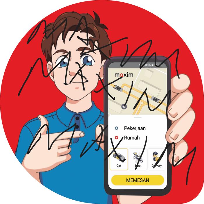 Jual stiker full branding maxim 2022 model lama kogtba 5346iw - Jakarta ...