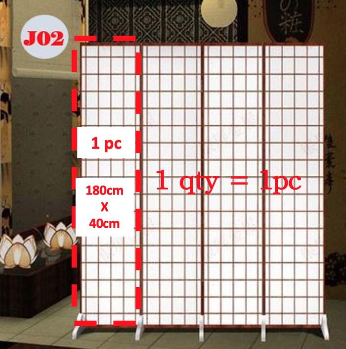 Jual (MIN 4 PANELS:4 QTY) (JAPANESE DIVIDER) Room Separator Folding ...