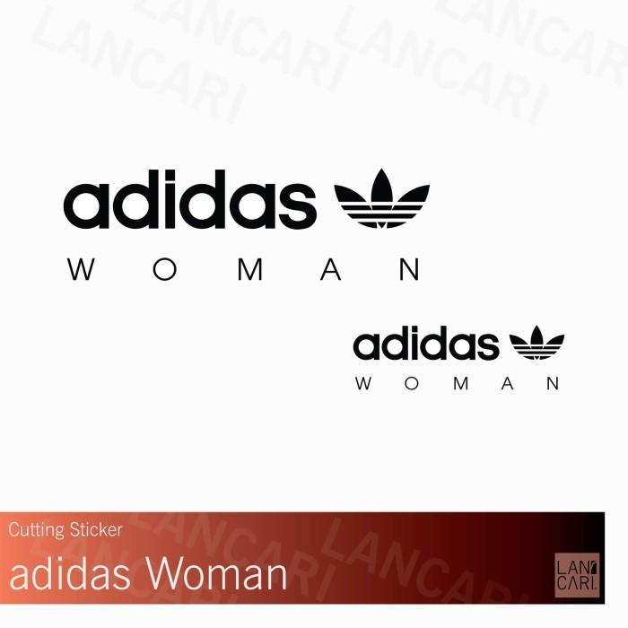 Jual Sticker Cutting adidas Woman Logo Vinyl cut Stiker - Hitam ...