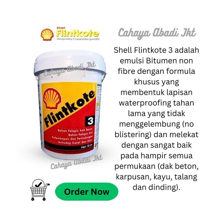 Jual SHELL FLINTKOTE | BITUMEN WATERPROOFING NO.3 18LTR - Jakarta Pusat ...
