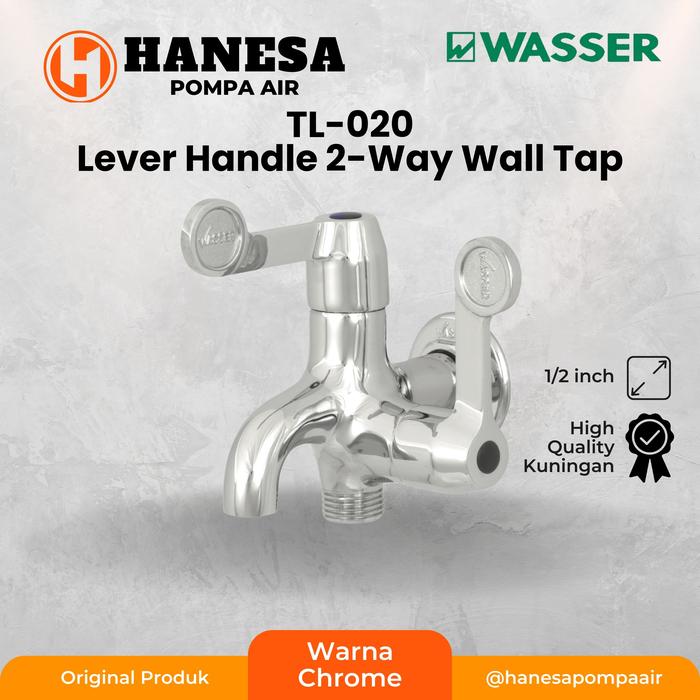 Jual WASSER TL - 020 (Lever Handle 2-Way Wall Tap) - Kota Surabaya - Hanesa Pompa Air | Tokopedia