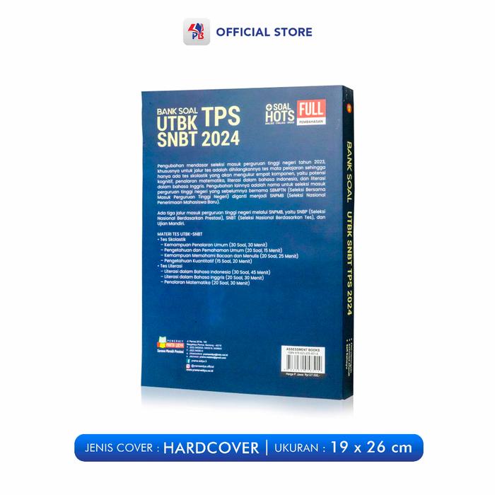 Jual Buku SNBT 2024 / Bank Soal UTBK SNBT TPS 2024 + Soal HOTS Full - Jakarta Pusat - Book ...