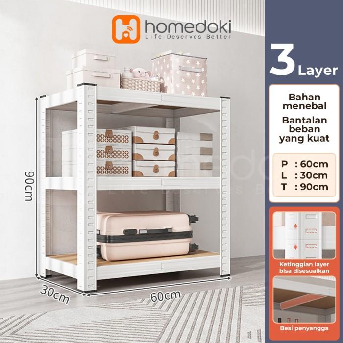 Promo Homedoki Rak Penyimpanan/5 Susun Rak Gudang Serbaguna/Rak ...
