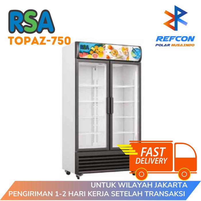Promo Display Cooler RSA Topaz 750 / Topaz750 Showcase 2 Pintu 730 ...