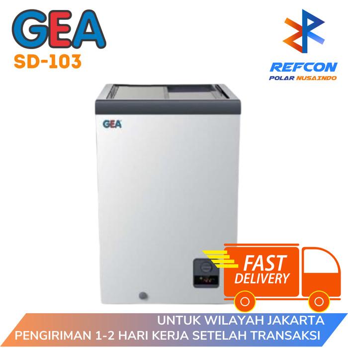 Promo GEA SD 103 / SD103 Flat Glass Freezer 103 Liter Pembeku Kaca Datar Cicil 0% 3x - Kota ...