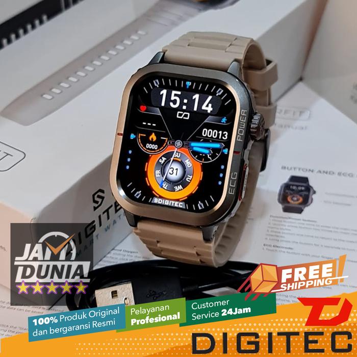 Promo JAM DIGITEC ORIGINAL JAM SMARTWATCH FORFIT COKLAT JAM PRIA FOR ...