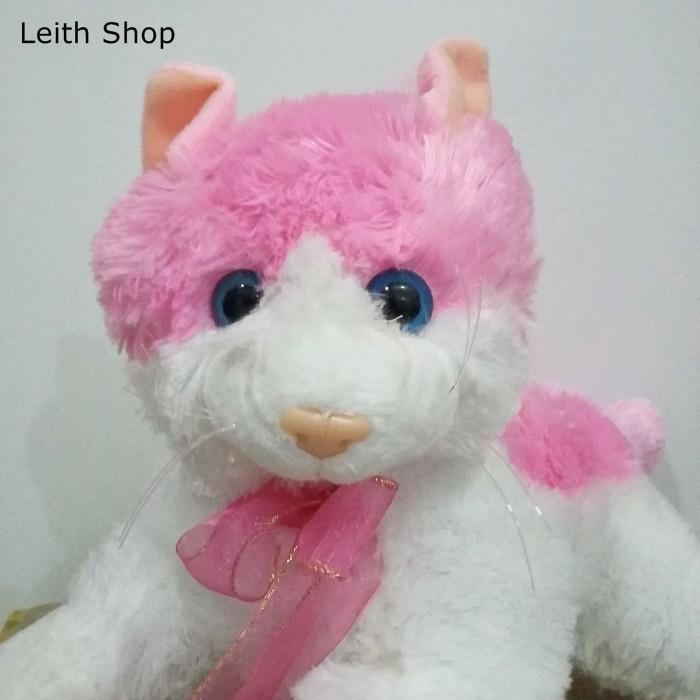 Jual Boneka Kucing Pink Cat Cute Pinky Lucu Lying Animal Doll Hadiah ...