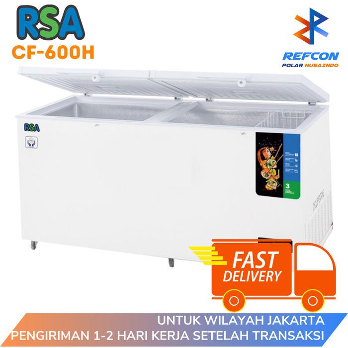 Promo Chest Freezer RSA CF-600 H / CF600H Freezer Box 500 liter Cicil 0 ...