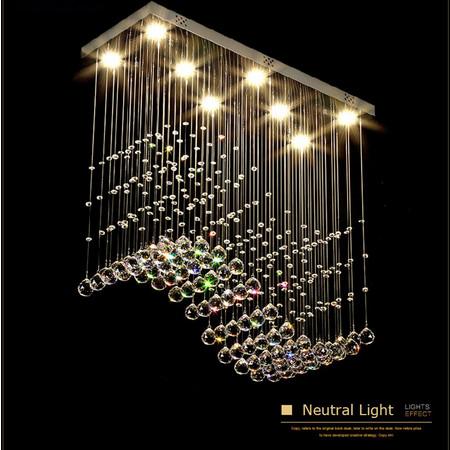 Jual Bg! Lampu Gantung Led Persegi Panjang Ruang Tamu K9 Lampu Gantung ...
