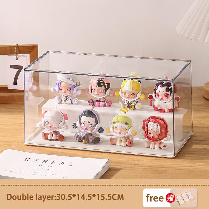 Jual Promo Transparent Acrylic Blind Box Show Rack Doll Display Box ...
