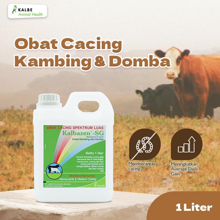 Promo Kalbazen S+G 1 Lt - Obat Cacing untuk Kambing & Domba [ORIGINAL ...