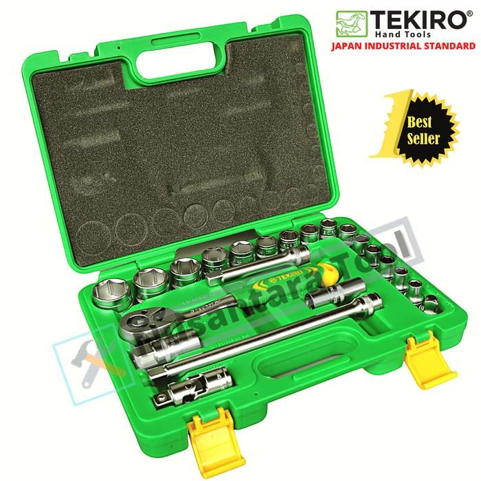 Jual TEKIRO 1/2 IN SOCKET SET 6 PT PLASTIK 22 PCS / KUNCI SOCK SET ...