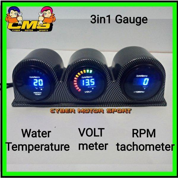 Jual INDIKATOR DASHBOARD MOBIL UNIVERSAL DIGITAL. TACHOMETER MOBIL RPM ...