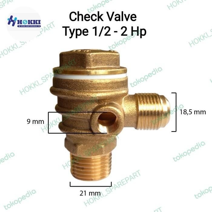 Jual Check Valve Kompresor Type 1/2 Hp Merk Shark dan Supershape - Kab ...
