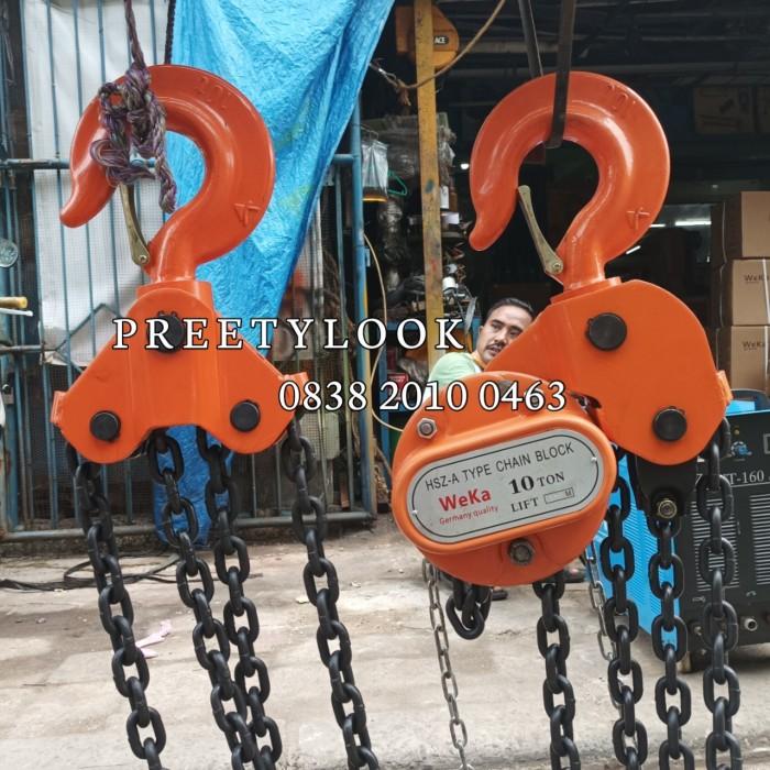 Jual Weka Chain Block Manual 10 Ton 5 Meter Takel Alat angkut Manual ...