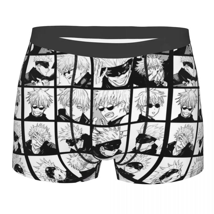 Jual Sexy Boxer Gojo Satoru Collage Shorts Panties Men Underwear Anime ...