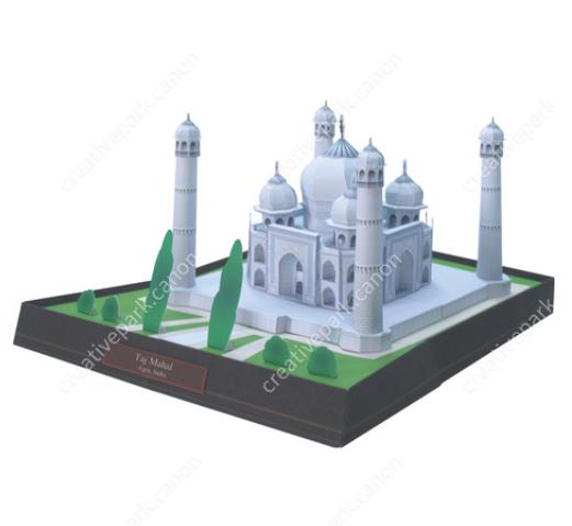 Jual TAJ MAHAL INDIA papercraft miniatur sejarah warisan dunia ...