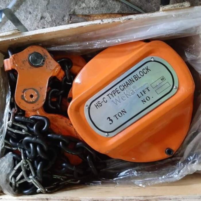 Jual Chain Block 3 Ton x 15 Meter Weka / Takel 3 Ton x 15 Meter Manual ...