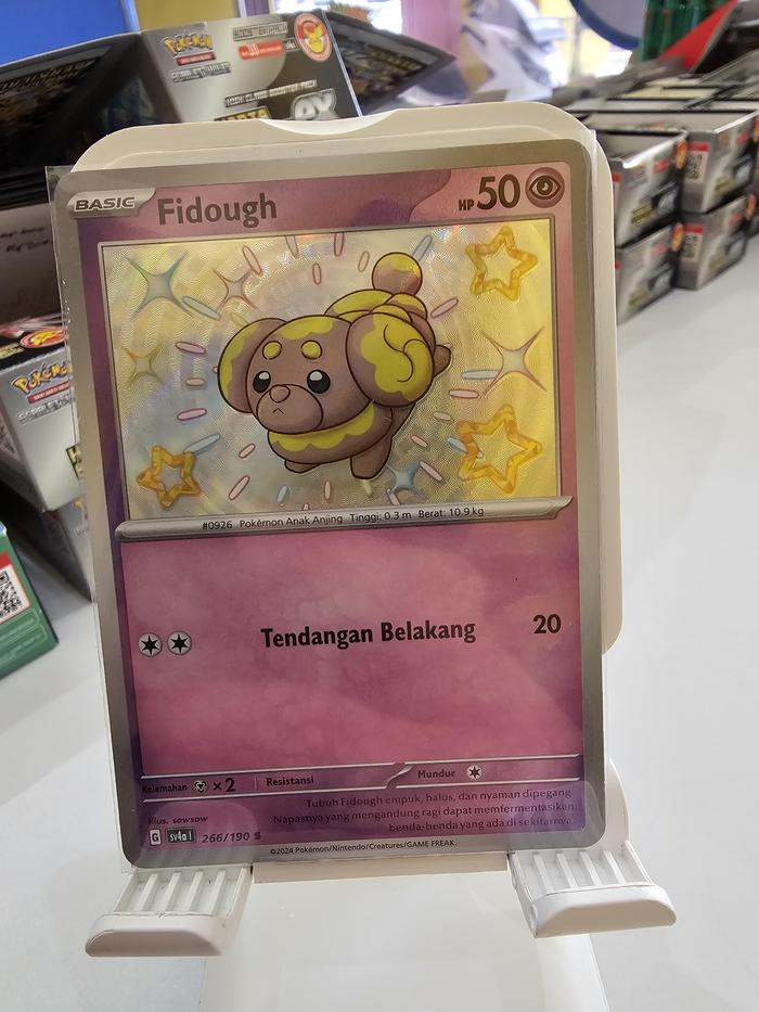 Jual Kartu Pokemon TCG Harta Berkilau Fidough S sv4a 266/190 Baby Shiny - Kota Surabaya ...