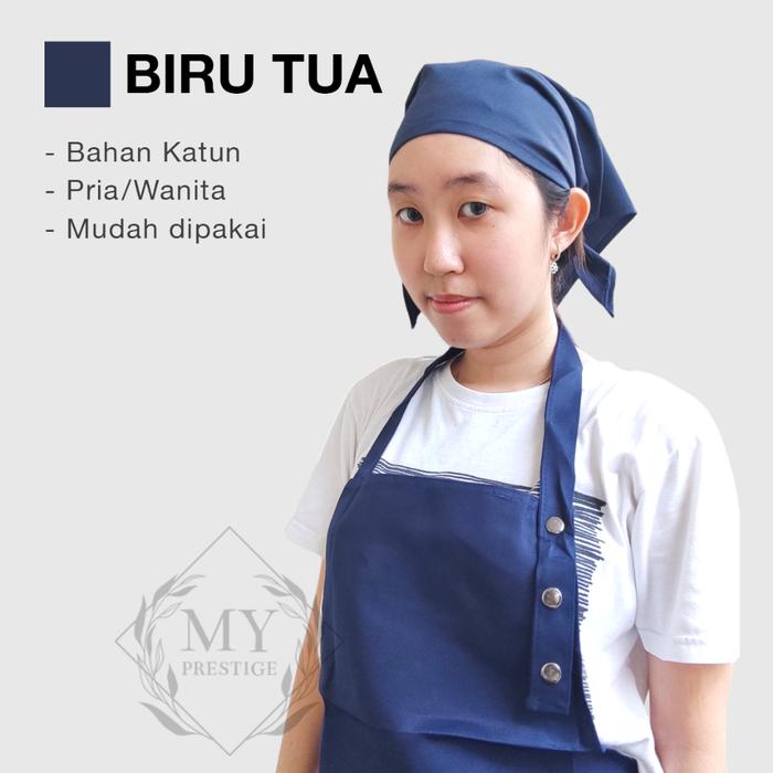 Jual Topi Koki Ikat Segitiga Chef Resto Cafe Jepang Kain Pria Wanita ...