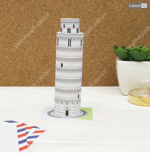 Jual Menara Miring Pisa Italia (VERSI MINI) papercraft miniatur sejarah ...