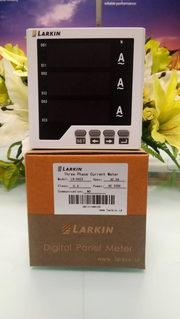 Jual Digital Ampere Meter 3 Phase Ammeter 3Phasa Larkin LR-AA33 3P ...