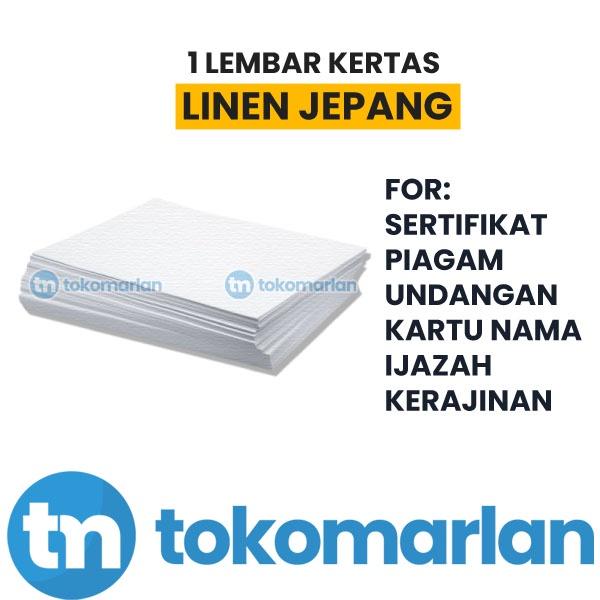 Jual 1 Lembar Kertas Linen Jepang Piagam Cover Buku Papercraft Kartu ...