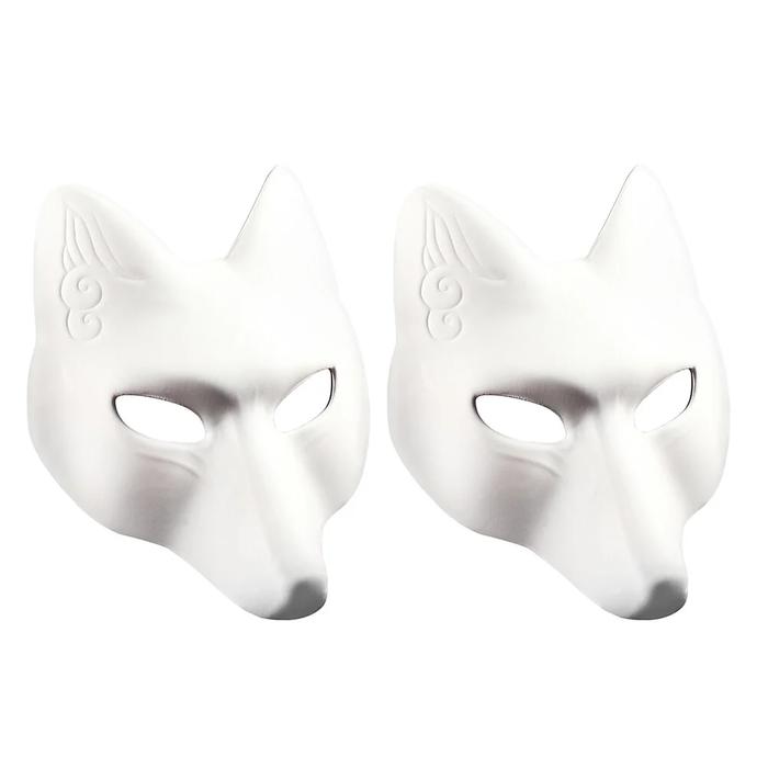 Jual Mask Masks Fox Masquerade Halloween Costume Cosplay Blank Cat Diy ...