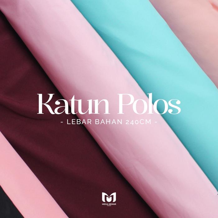 Promo Kain Katun Polos Meteran Lebar 2,4 Meter/240cm Korean Cotton ...