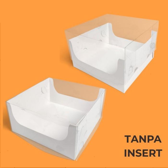 Jual Box Rollcake Packaging Mika Putih Kotak Kemasan Cupcake Sekat 4 ...