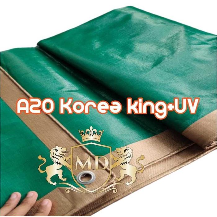 Jual terpal 5x9 A20 ARMY GOLD / COKLAT - 3x9 KING A20+UV - Kab ...