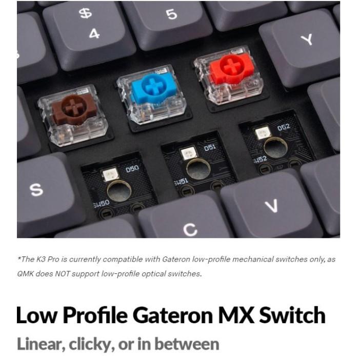 Jual Keychron K3 Pro QMK/VIA Hot-Swap Gateron Mechanical Switch ...