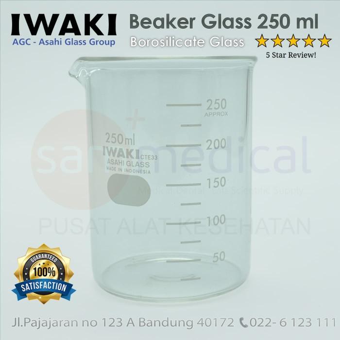 Jual Iwaki Pyrex Beaker Glass Low Form/ Gelas Kimia / Gelas Takar - 25 ...