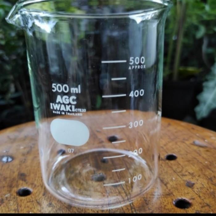 Jual BEAKER GLASS 500 ML IWAKI GELAS KIMIA, GELAS PIALA, BEKER LOW FORM ...
