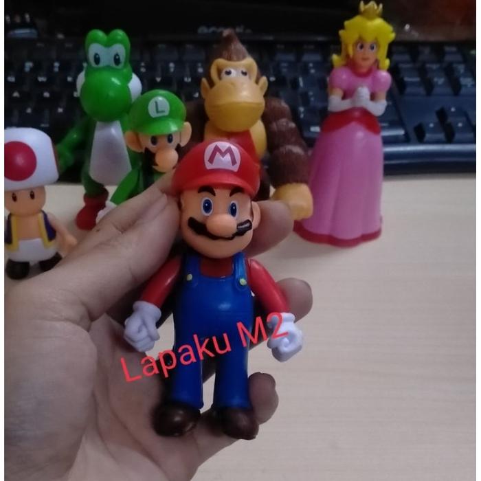 Jual SUPER MARIO BROS FIGURE MAINAN ANAK MARIO BROS LUIGI TOAD YOSSI ...