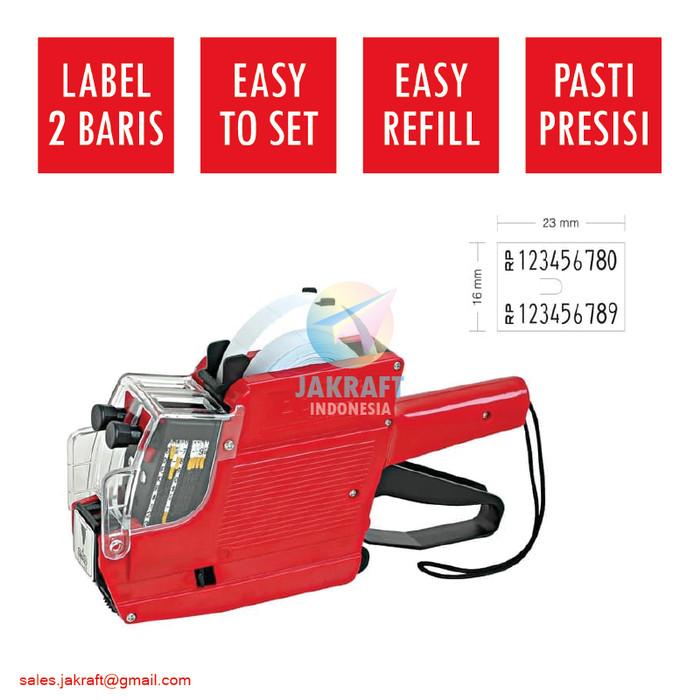 Jual PTR Alat Cetak Label Harga JOYKO Price Labeller MX-6600N 2 Baris ...
