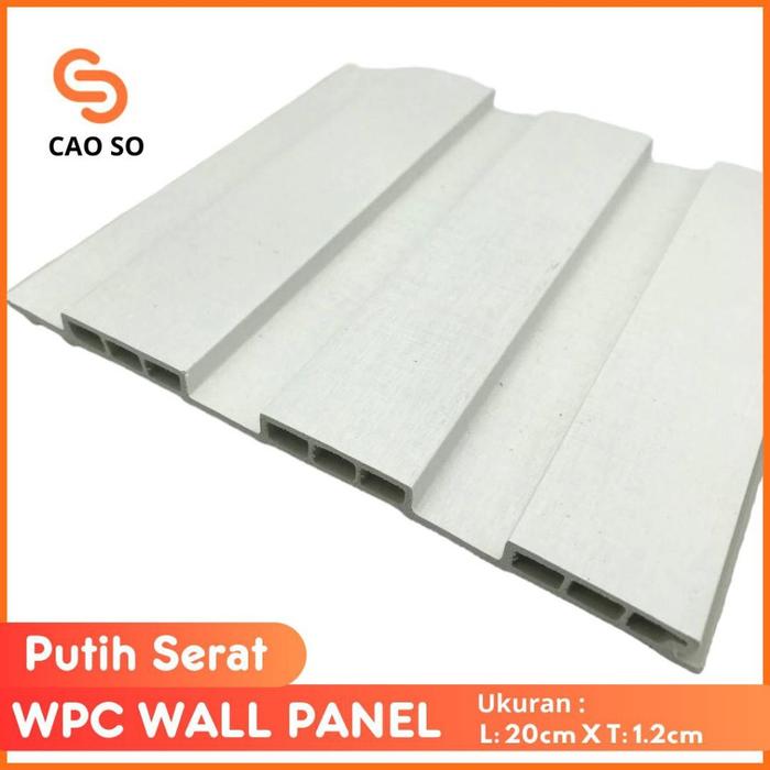 Jual WPC wall Panel Dekorasi Dinding Kayu Warna Putih Serat | Wallpanel ...