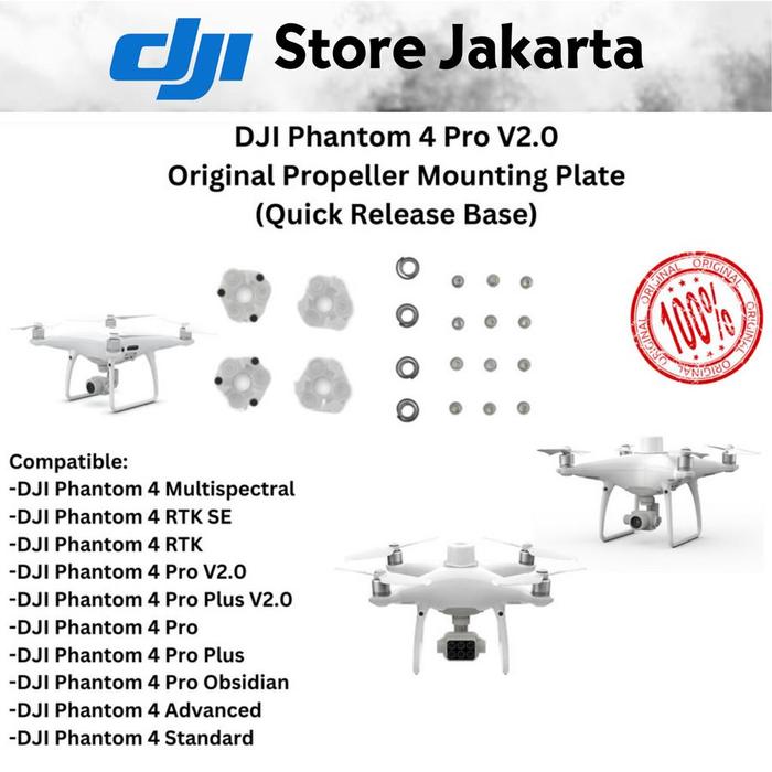 Jual Original DJI Phantom 4 Pro V2.0 Propeller Mounting Plate Quick Release - Jakarta Utara ...