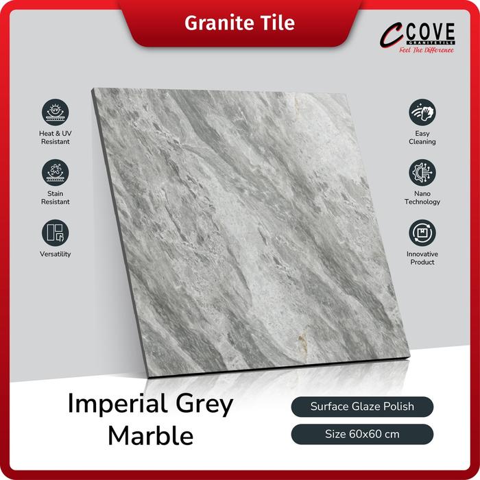Jual Cove Granite Tile Imperial Grey Marble 60x60 Granit Lantai Dinding ...