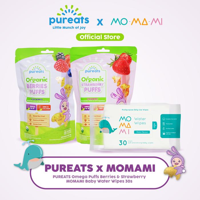 Promo Pureats x Momami Bundle - Omega Puffs + Momami Water Wipes - Kab. Bogor - PureatsOfficial ...